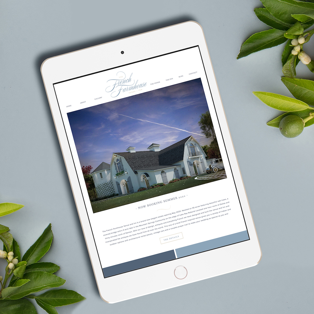 Wedding Venue Brand- The French Farmhouse – Persona Hospitality